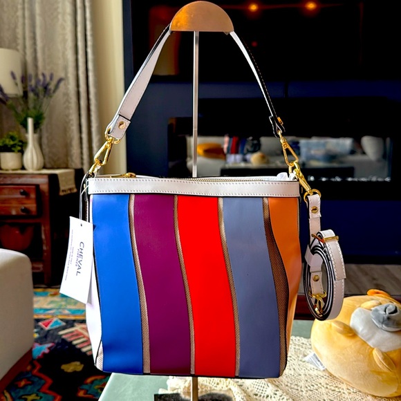 Bags | Cheval Firenze Itally Leather Crossbody Hobo Bag | Poshmark